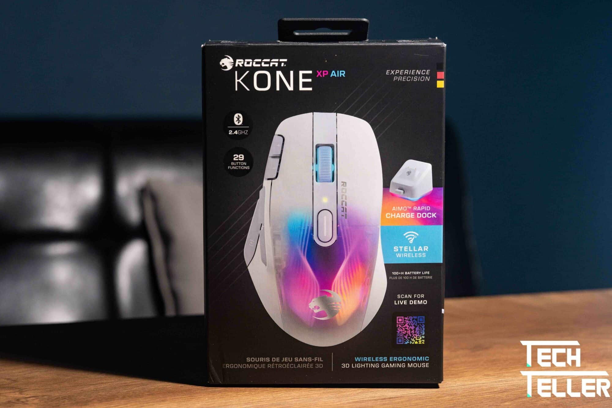 冰豹巔峰力作，首款RGB充電座電競滑鼠｜ROCCAT Kone XP Air | TechTeller (科技說)